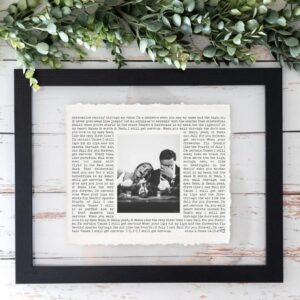 SolidRockDesignCo First Dance Song Photo Frame - Drew & Jonathan