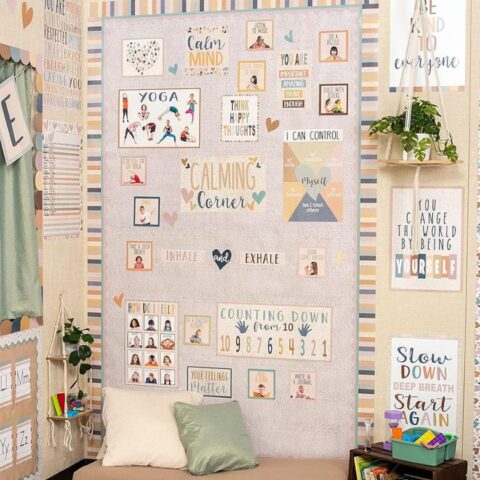 Teacher Created Resources Everyone is Welcome Calming Corner Bulletin ...