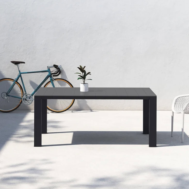 AllModern Farrah Extendable Plastic Outdoor Dining Table - Drew & Jonathan